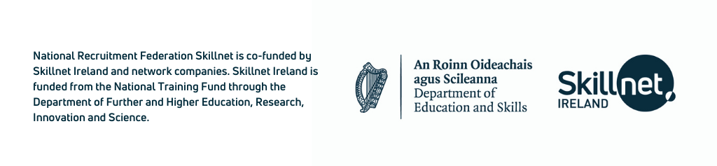 NEW June 2021 co-funded by Skillnet Ireland white blue banner ...